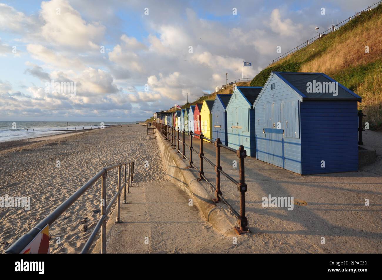 Beach huts at Mundesley, Norfolk, England, UK Stock Photo - Alamy