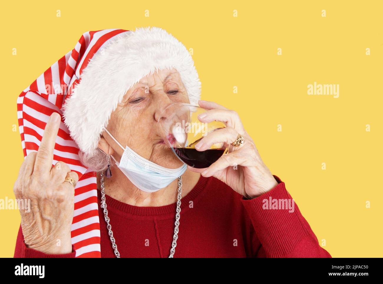 Drunk old woman senior woman hi-res stock photography and images - Alamy