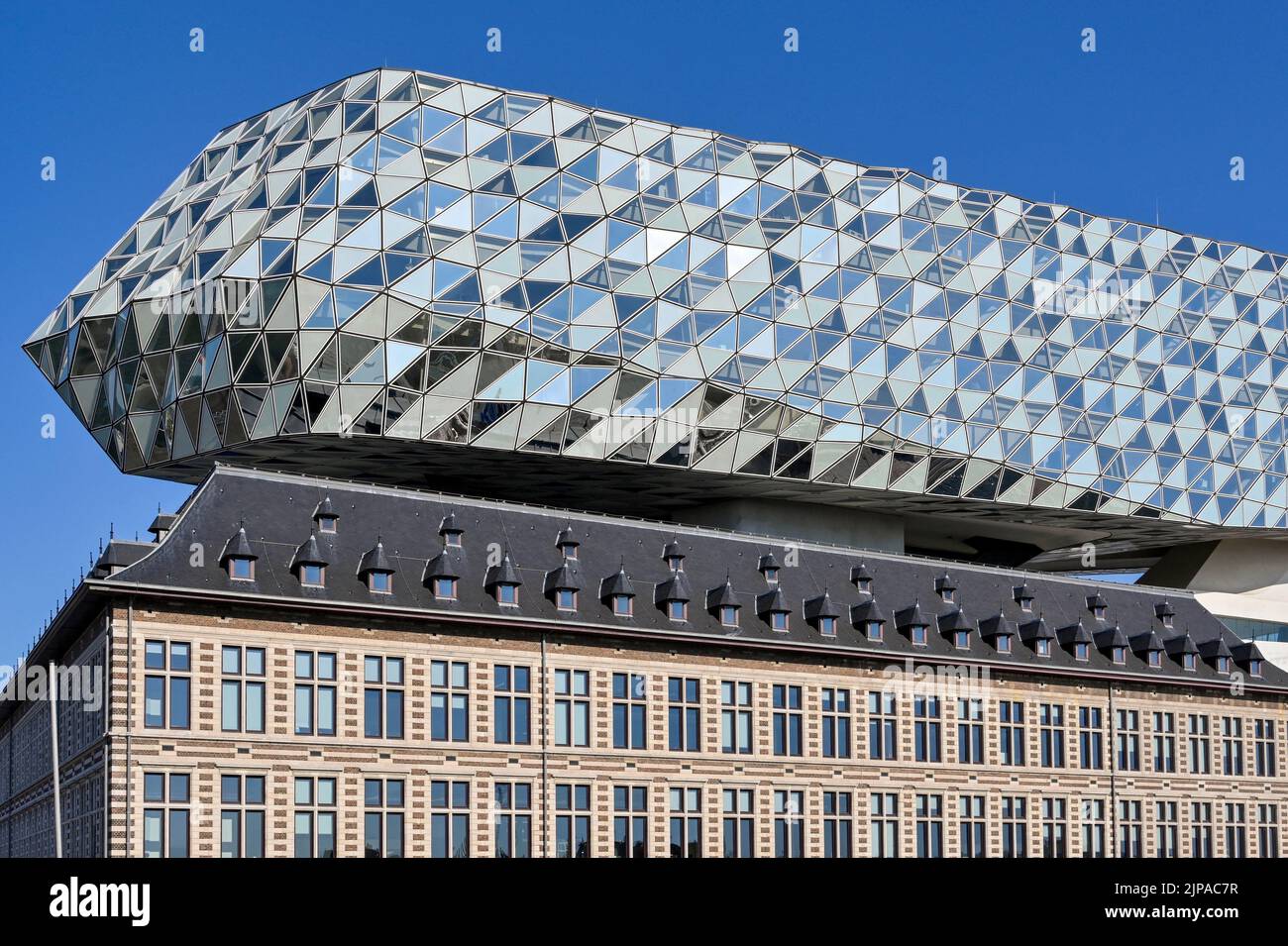 Antwerp, Belgium - August 2022: Exterior of the Antwerp Port Authority ...