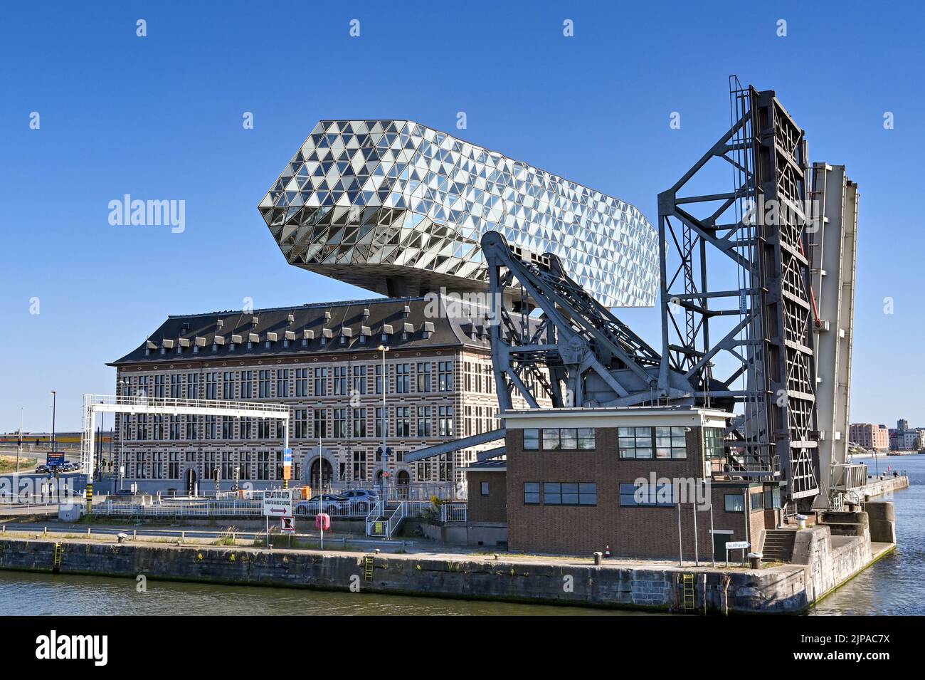 Antwerp, Belgium - August 2022: Exterior of the Antwerp Port Authority ...