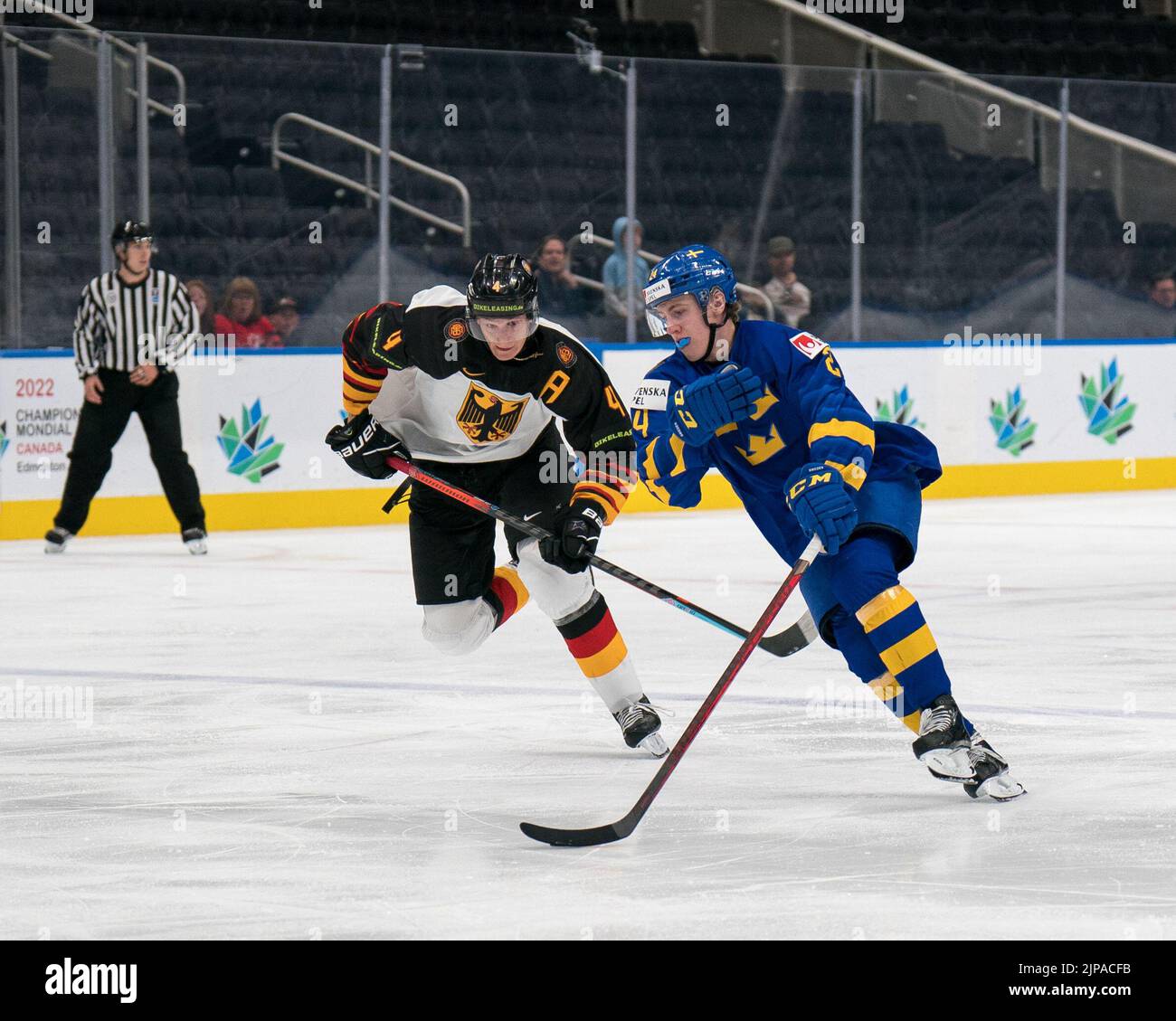 Edmonton, Alberta, Canada. 15th Aug, 2022. EMIL ANDRAE (4) of Sweden ...