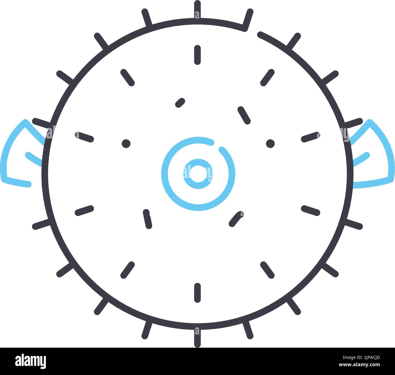 Puffer fish outline hi-res stock photography and images - Alamy