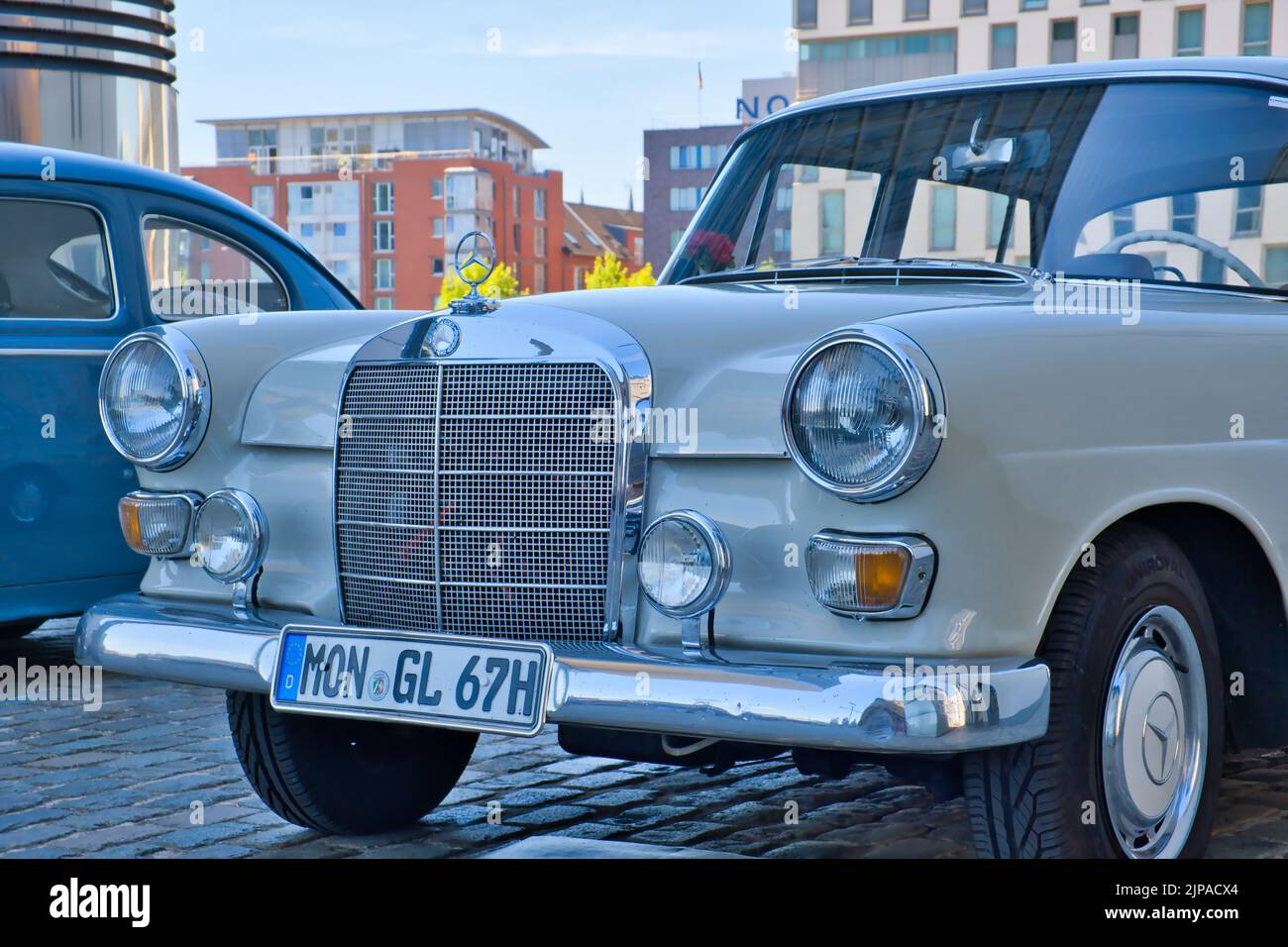 Mercedes Benz 200 W112 from the sixties at the classic car show in ...