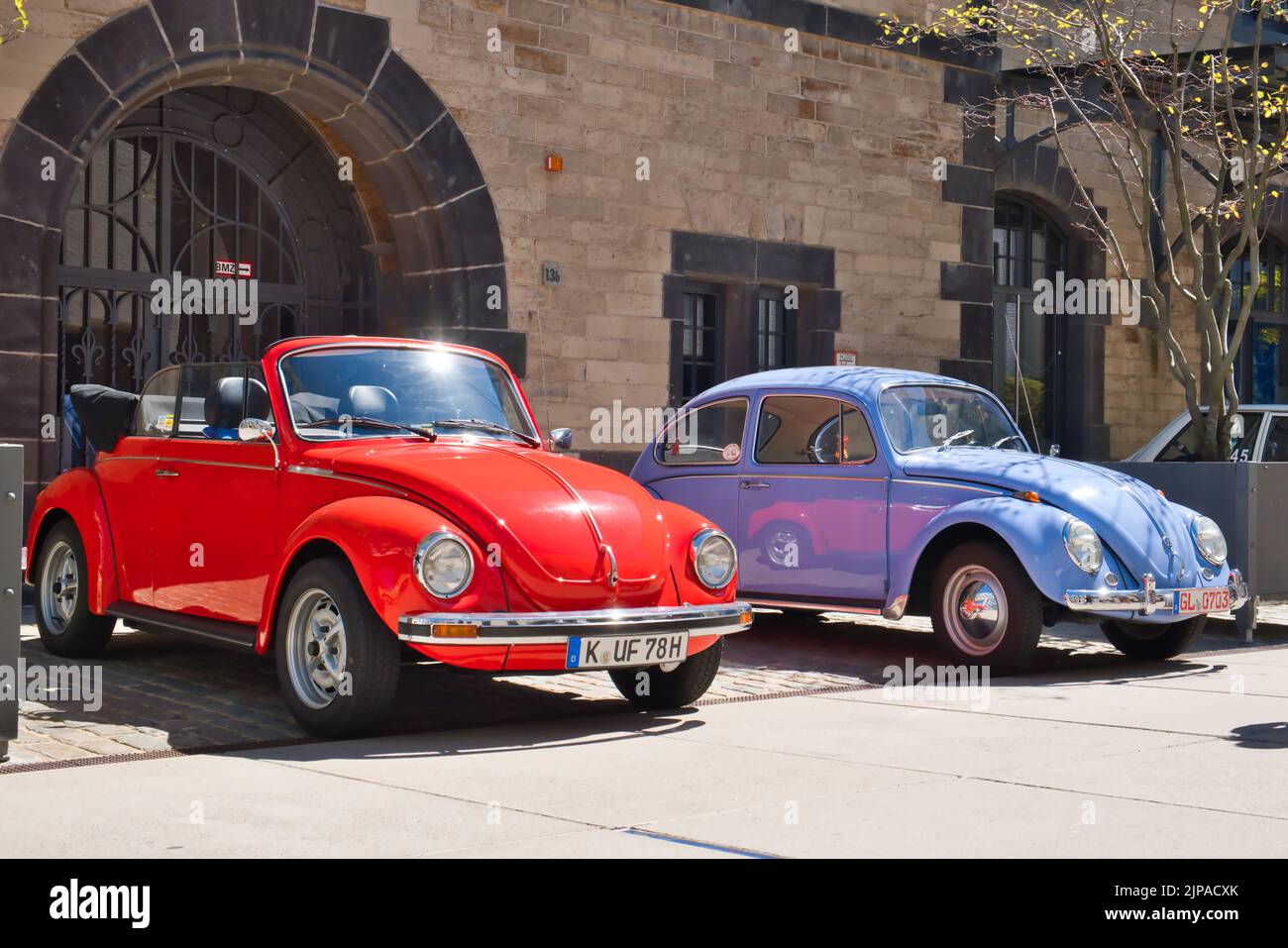 Volkswagen, VW Beetle from the sixties at the oldtimer exhibition in ...