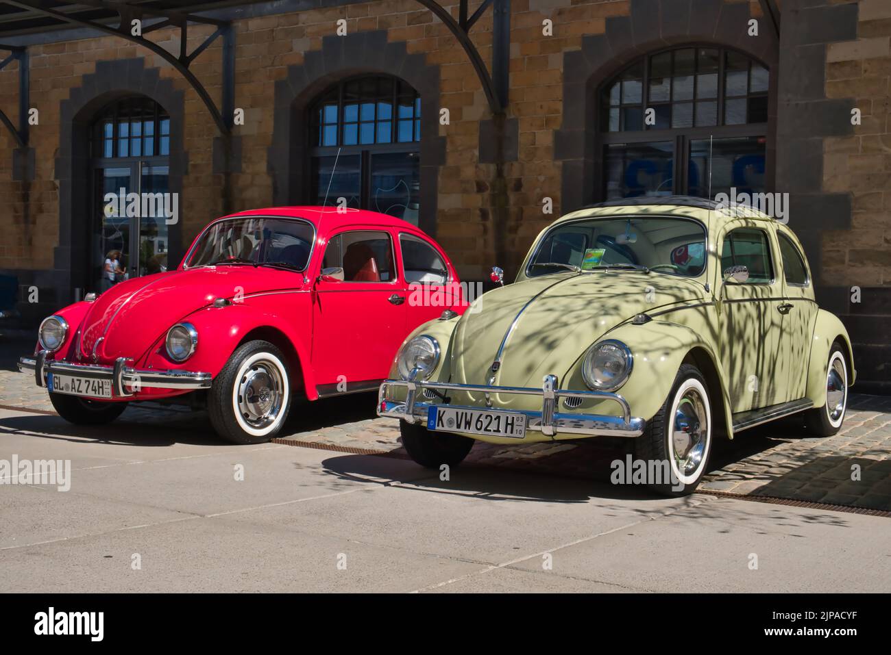 Volkswagen, VW Beetle from the sixties at the oldtimer exhibition in ...