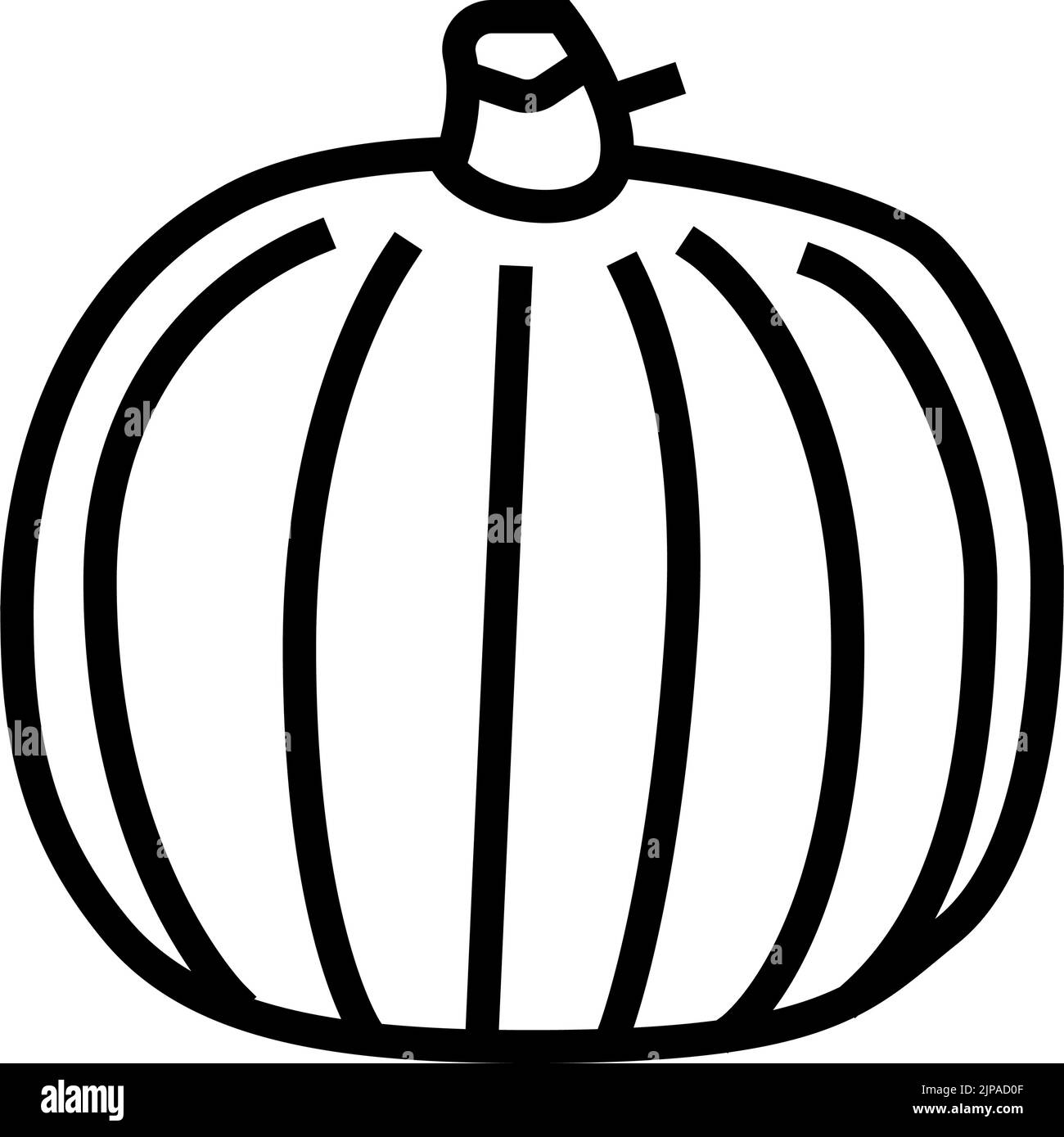 whole pumpkin line icon vector illustration Stock Vector Image & Art ...