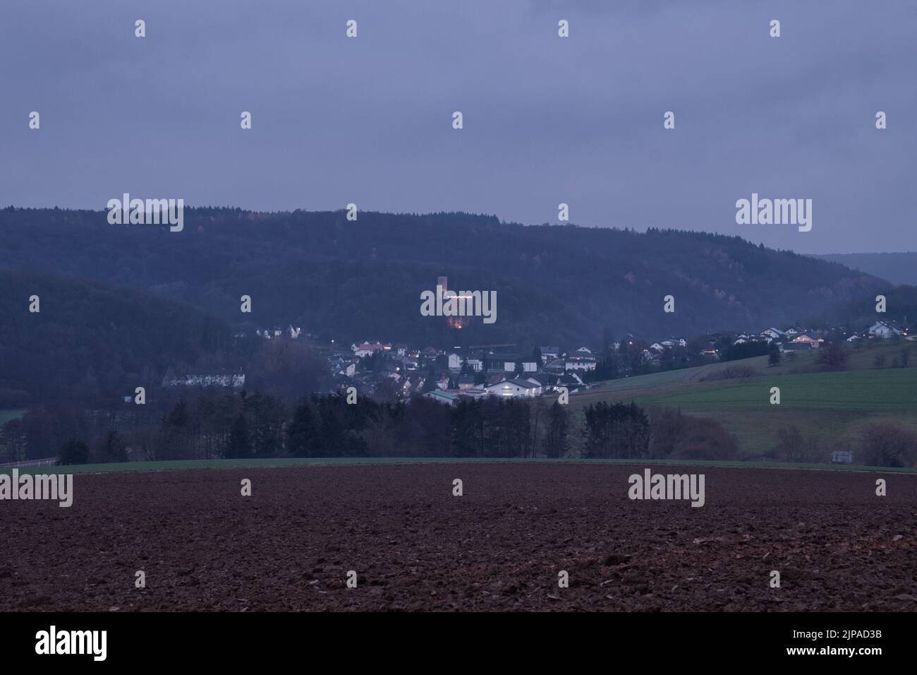Braunfels, Germany - December 9, 2020: Philippstein Castle on a ...