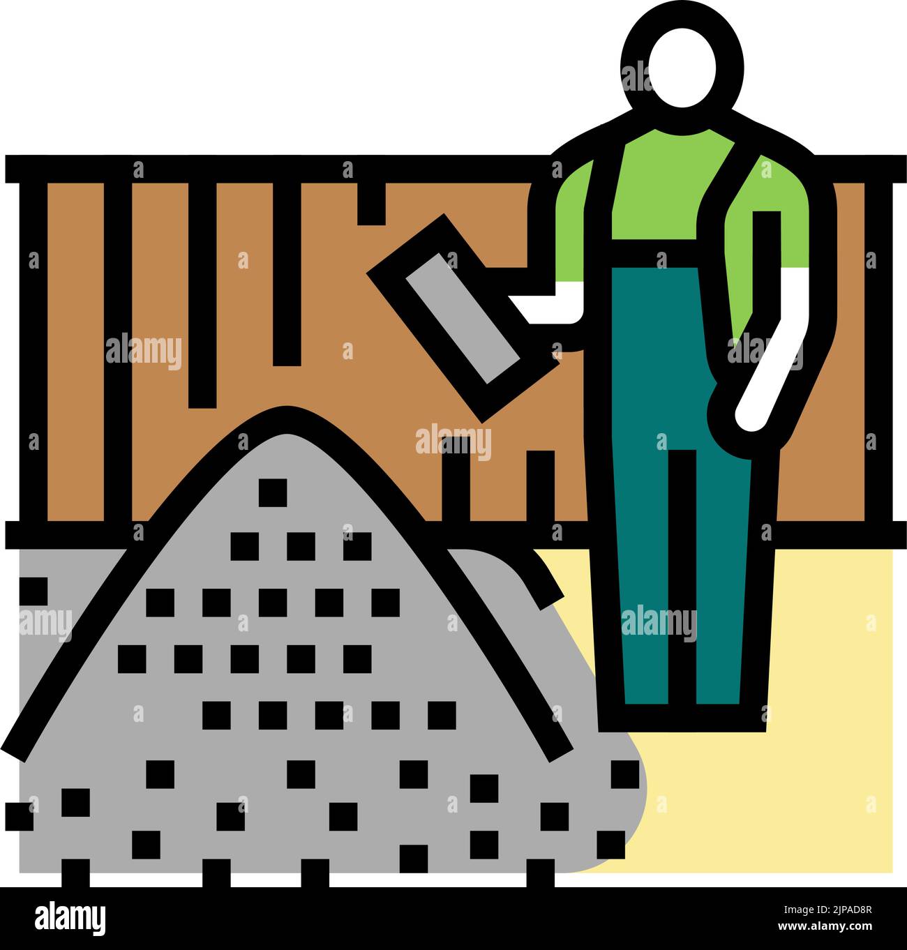 resin bound surfaces color icon vector illustration Stock Vector Image ...