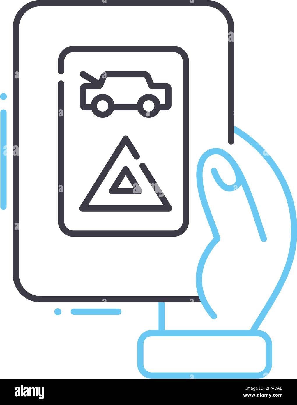 remote keyless system line icon, outline symbol, vector illustration ... remote keyless system line icon, outline symbol, vector illustration ...