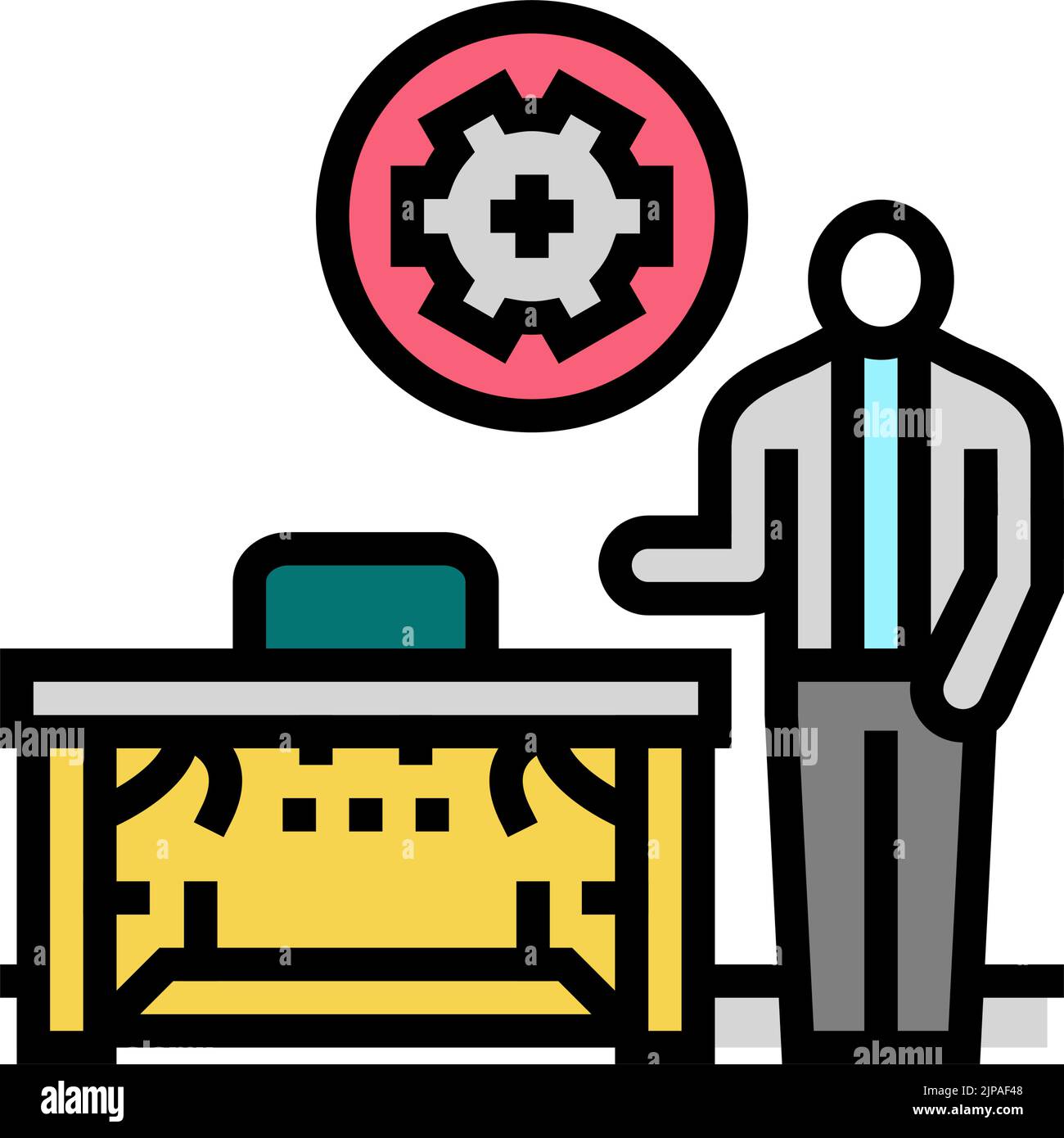 custom furniture interior design color icon vector illustration Stock ...