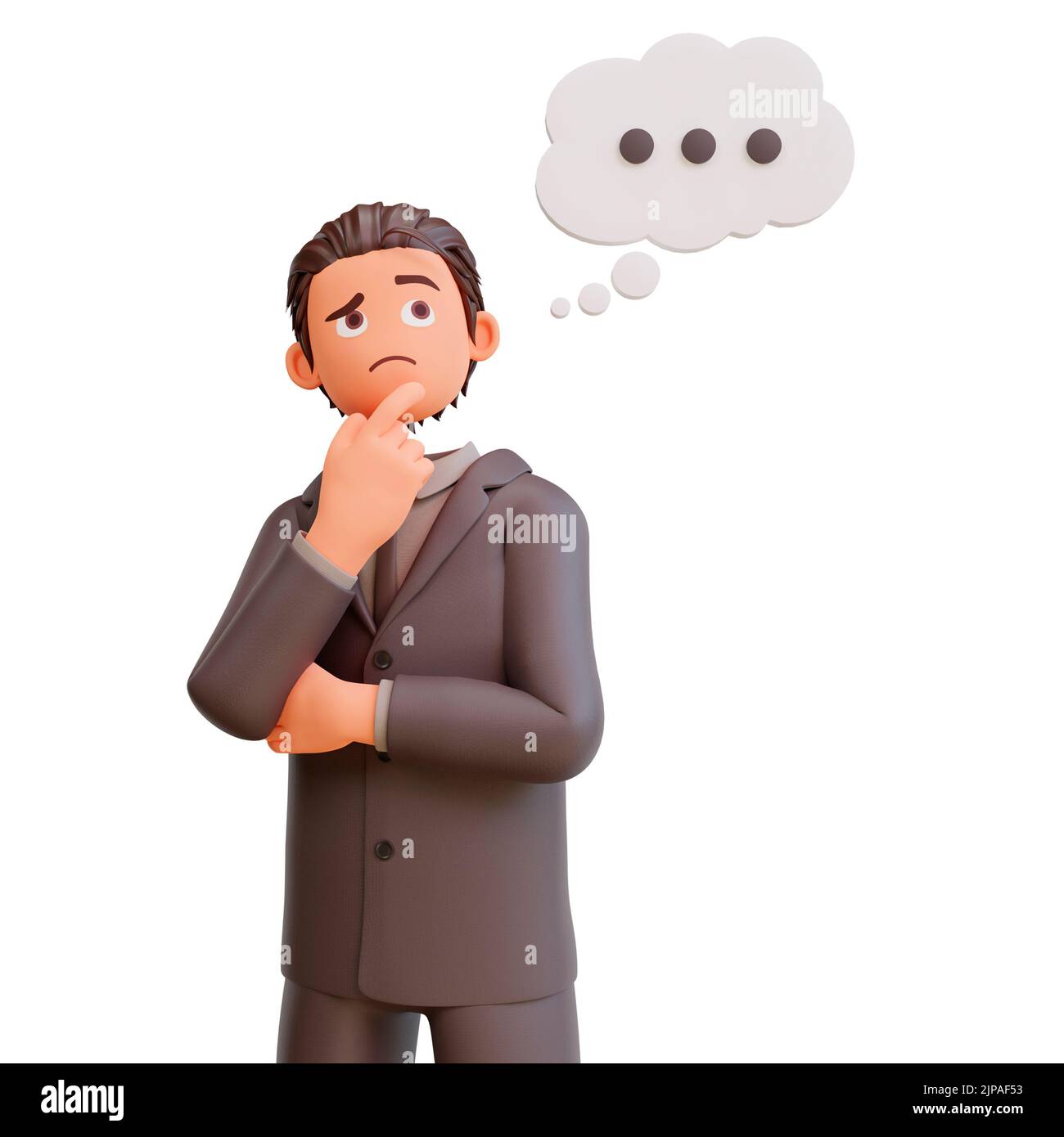 Cartoon illustration boss thinking hi-res stock photography and images ...