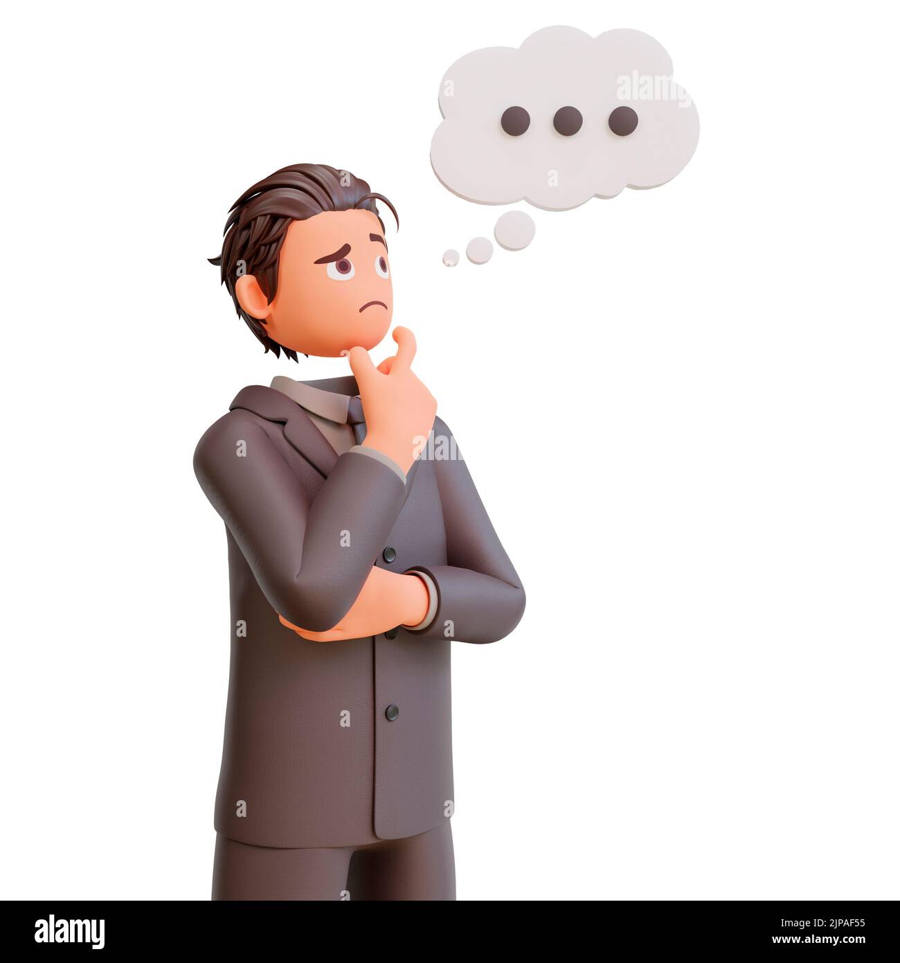 Business Man Thinking Animation