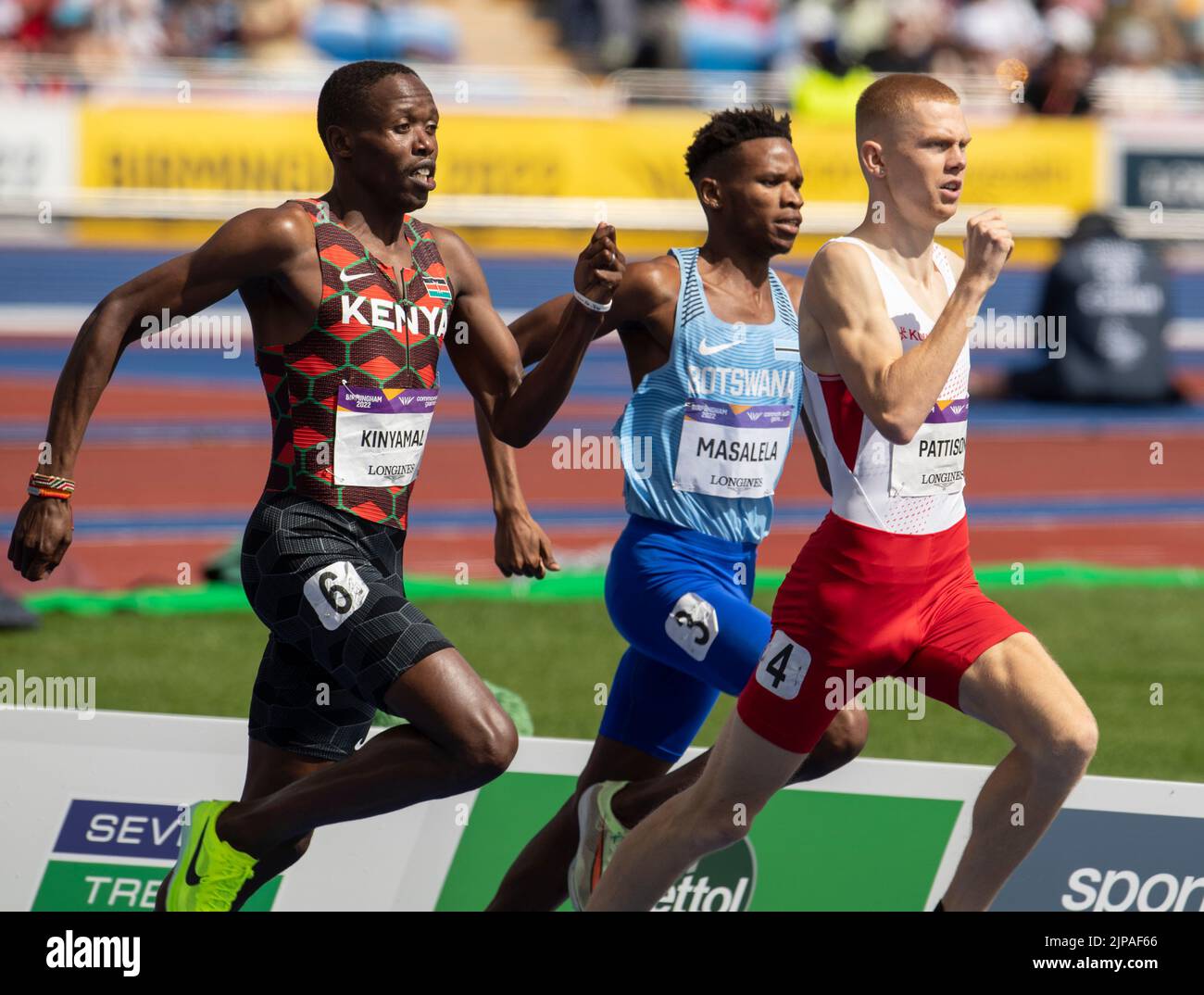 Ben Pattison of England competing in the 800m heats at the Commonwealth ...