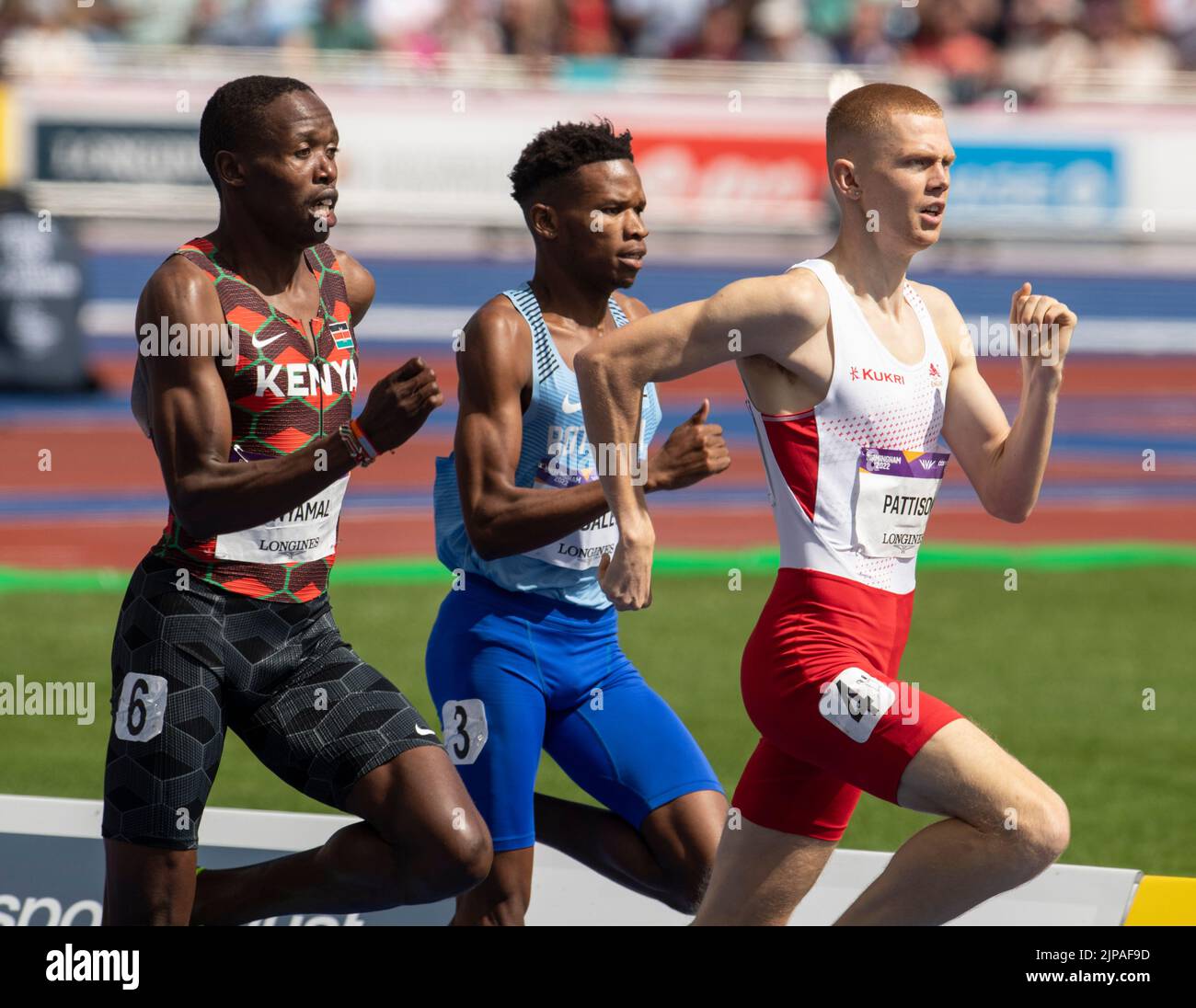 Ben Pattison of England competing in the 800m heats at the Commonwealth ...