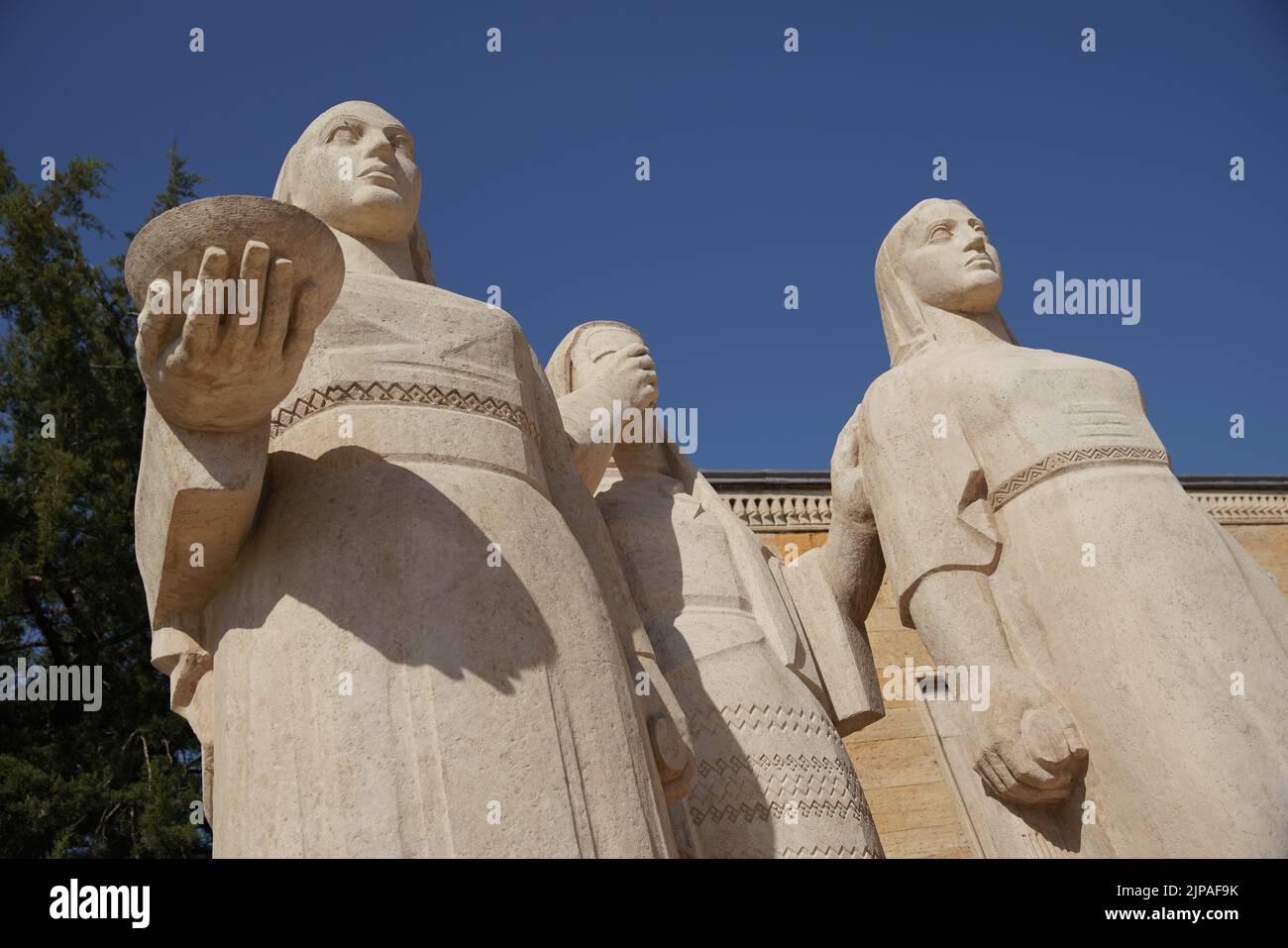 Turkish Women sculpture located at the entrance of the Road of Lions in ...