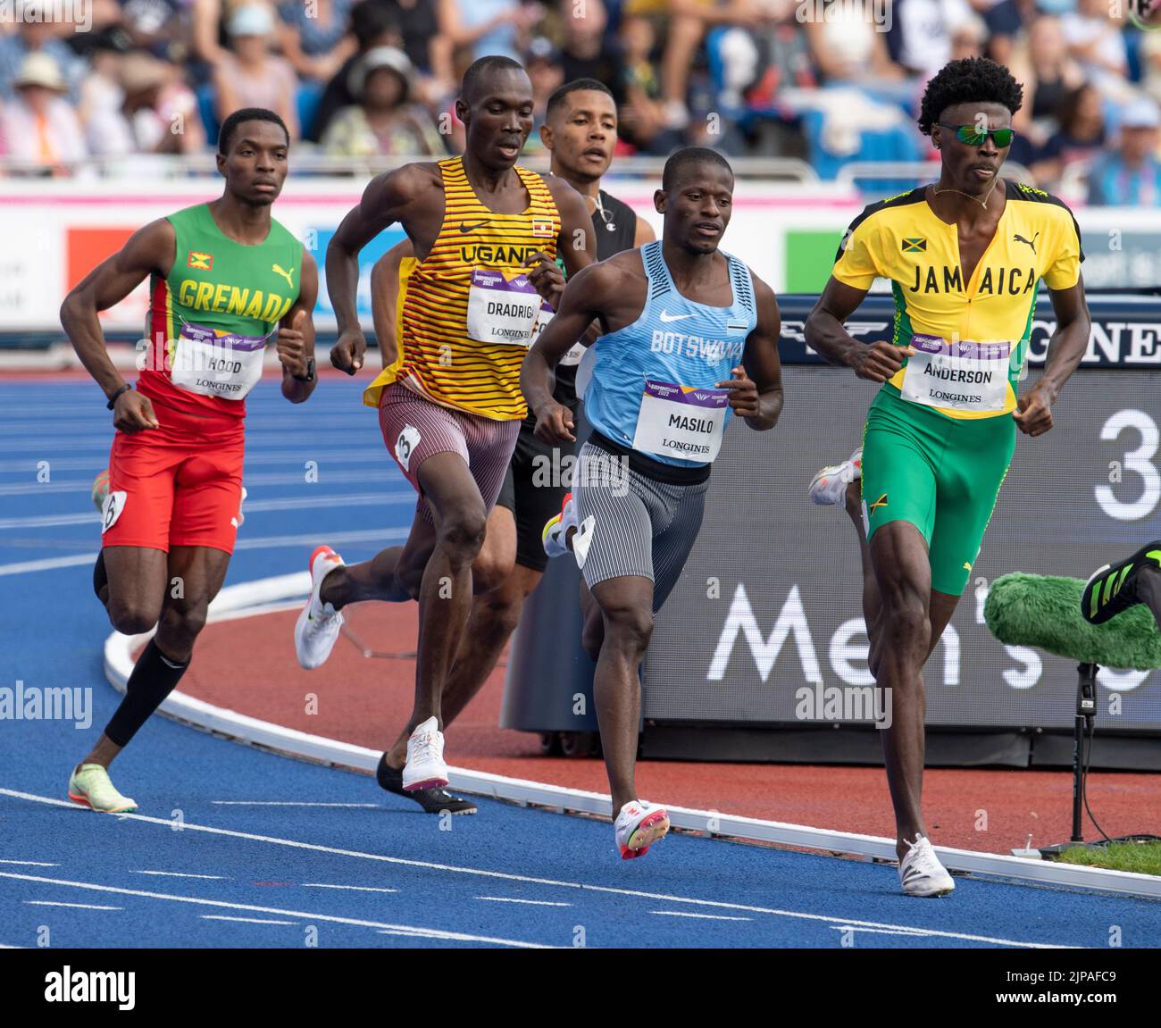 Boitumelo Masilo and Navasky Anderson competing in the 800m heats at ...
