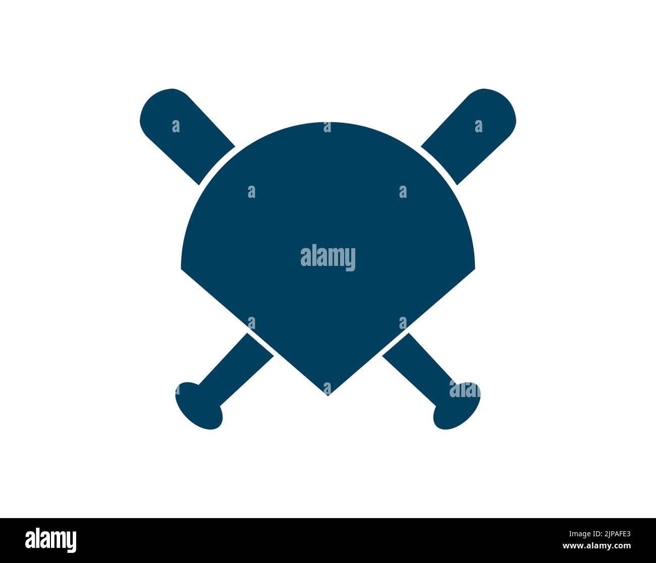 Baseball Home Plate Vector illustration. Silhouette. Playing. Home base ...