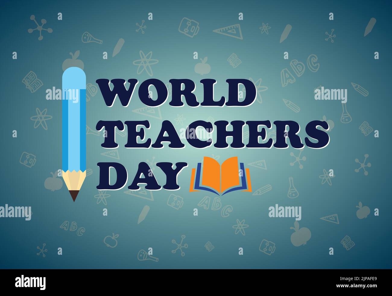 Happy world teachers' day vector illustration for poster, brochure ...