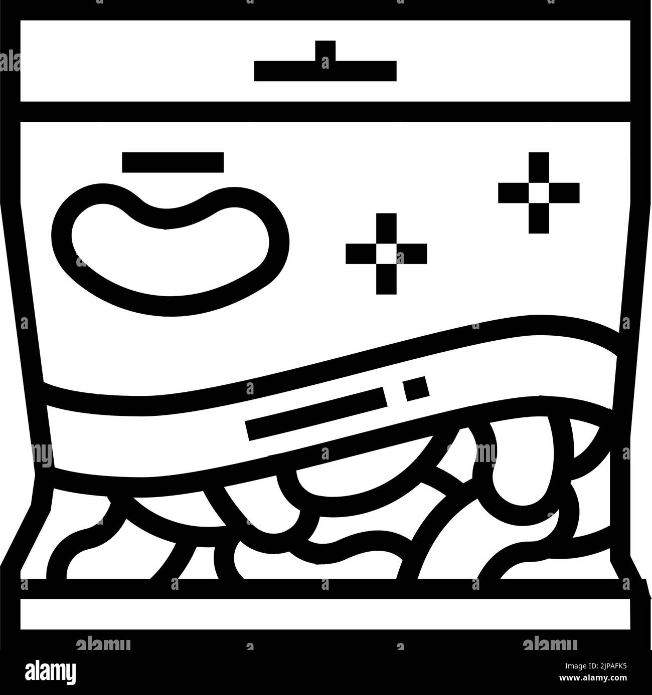 candy jelly candy gummy line icon vector illustration Stock Vector ...