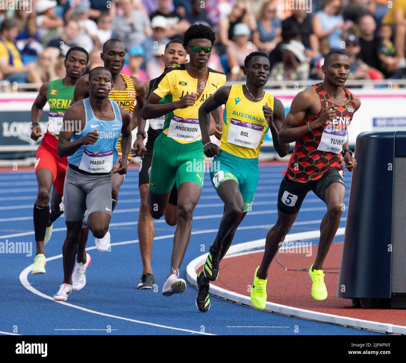 Boitumelo Masilo and Peter Bol competing in the 800m heats at the ...