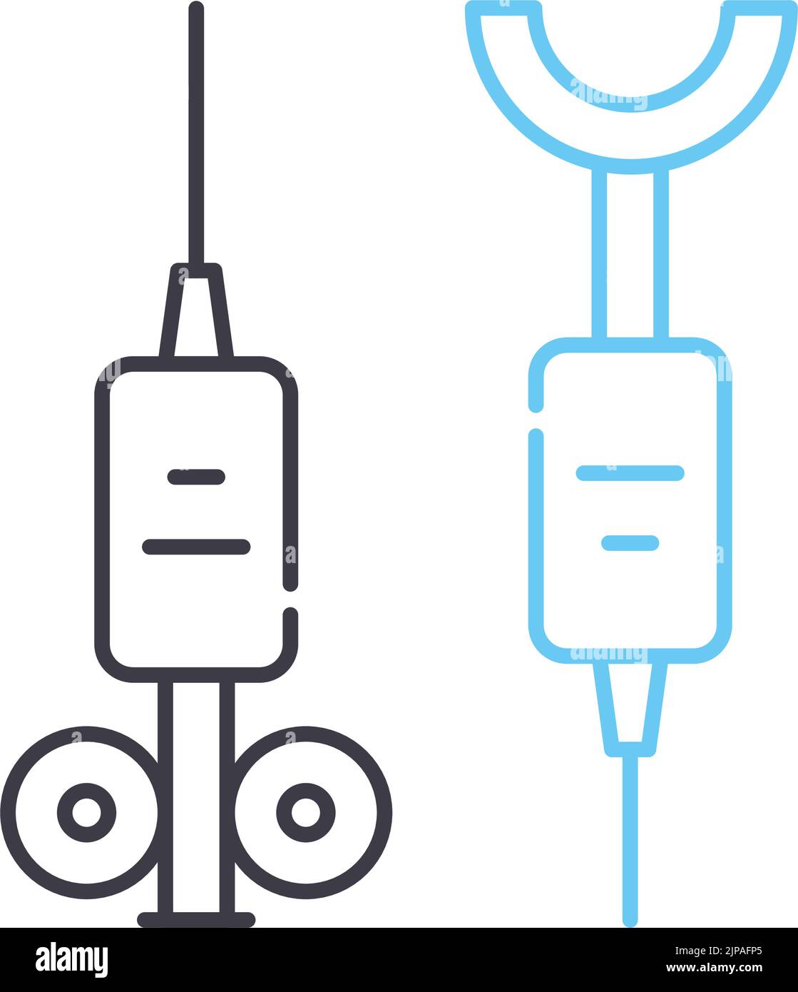 Vitamin injection line icon Stock Vector Images - Alamy