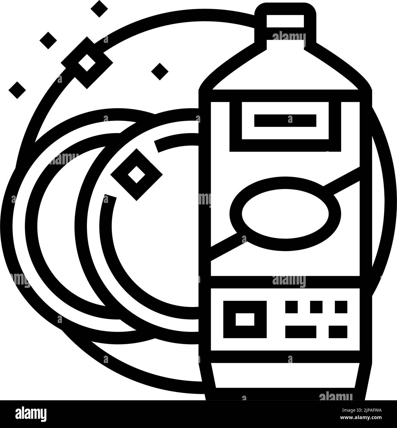 ceramic cleaner detergent line icon vector illustration Stock Vector ...