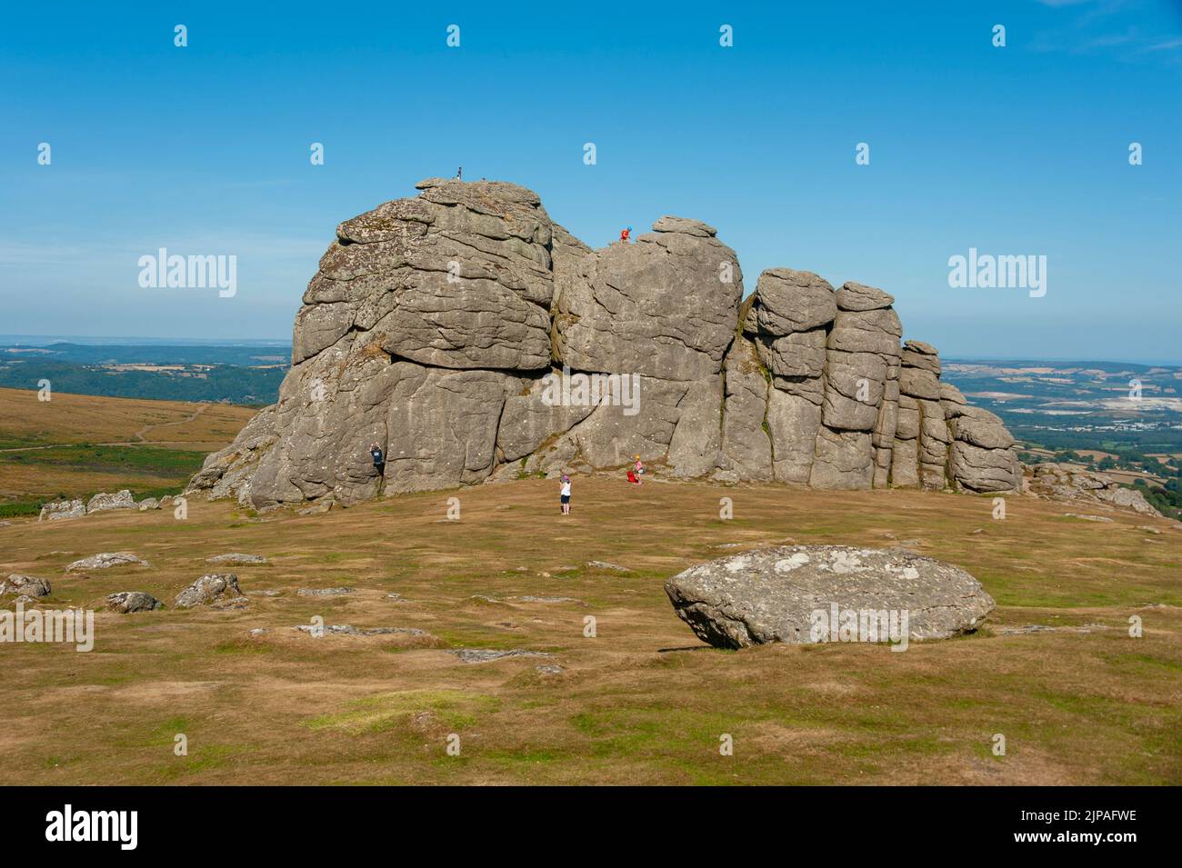Haytor Rocks, Dartmoor, Devon, England, UK Stock Photo - Alamy