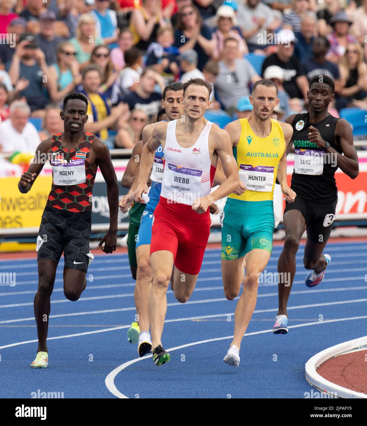 Elias Ngeny of Kenya, Charlie Hunter of Australia and Jamie Webb of ...