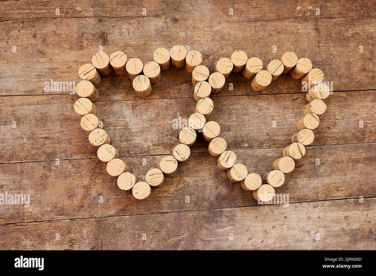 Bottle and corks on rustic wood hi-res stock photography and images - Alamy