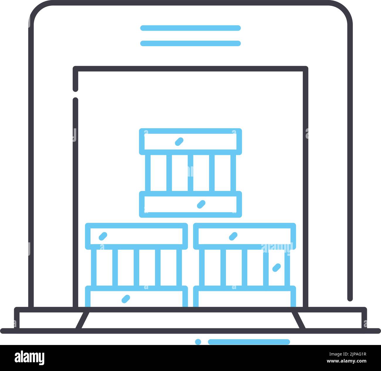 Warehouse building logistic icon hi-res stock photography and images ...