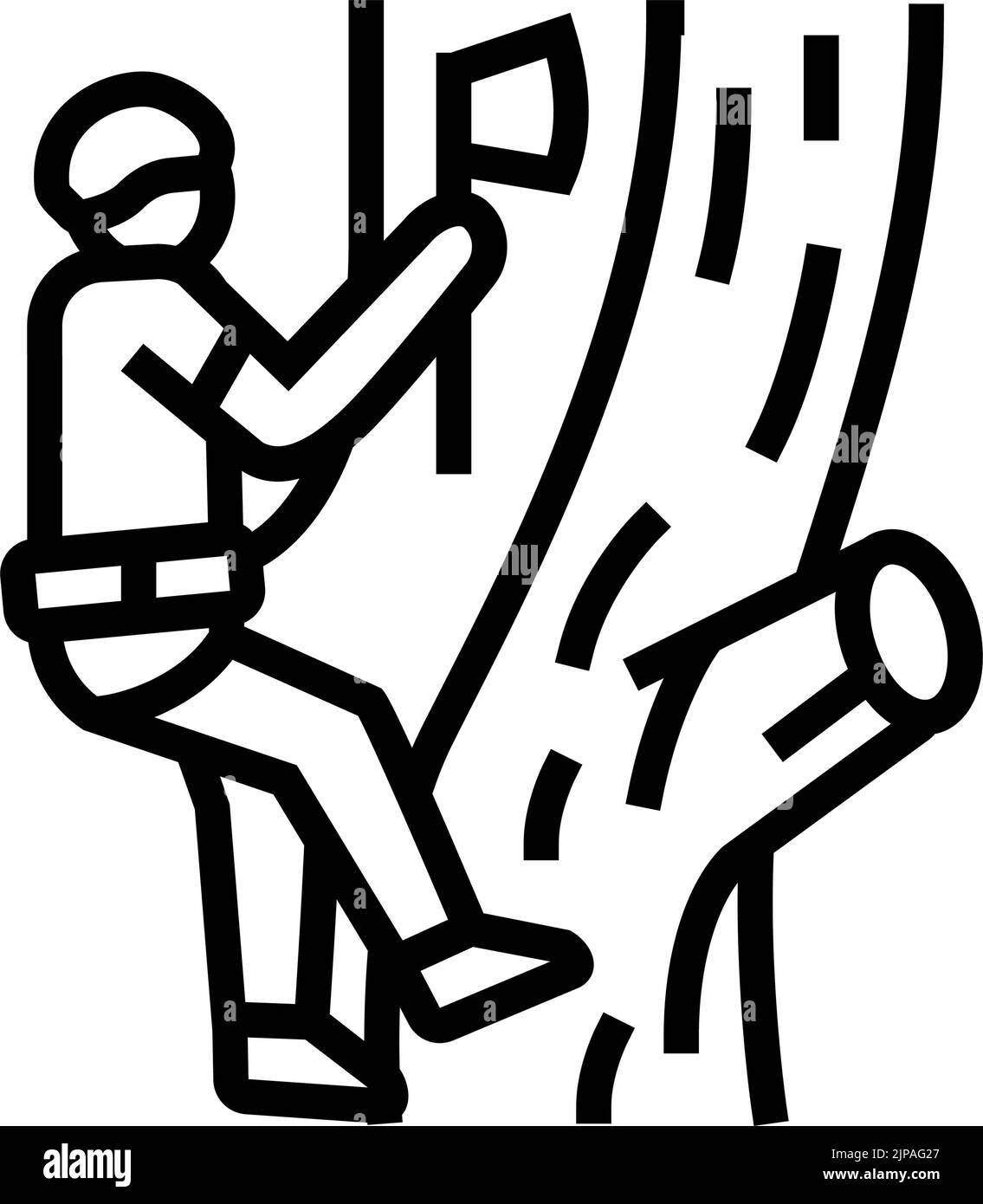 Tree surgery landscape icon hi-res stock photography and images - Alamy