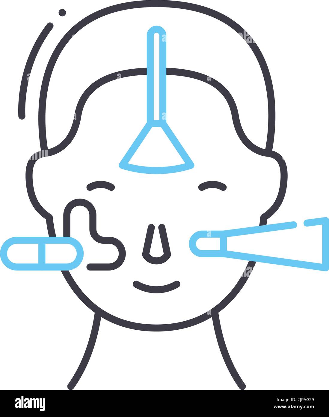 Facial and skin treatment Cut Out Stock Images & Pictures - Alamy