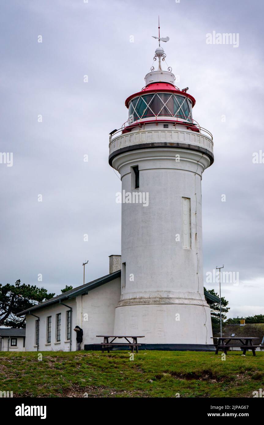 Picture of the Sletterhage lighthouse or Sletterhagefyr in Denmark ...