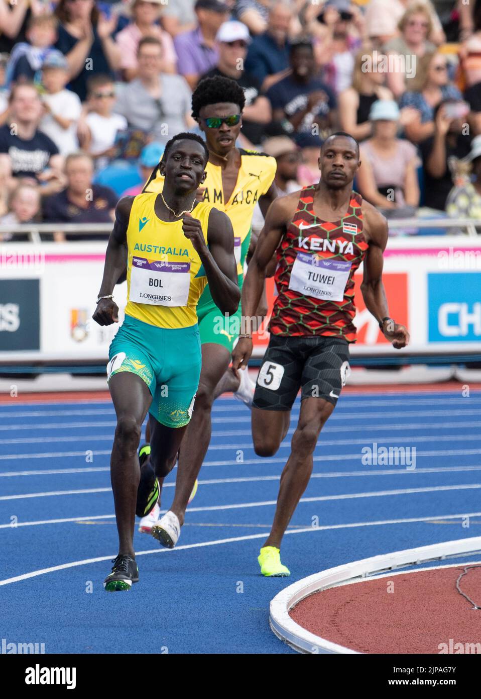 Peter Bol of Australia competing in the 800m heats at the Commonwealth ...