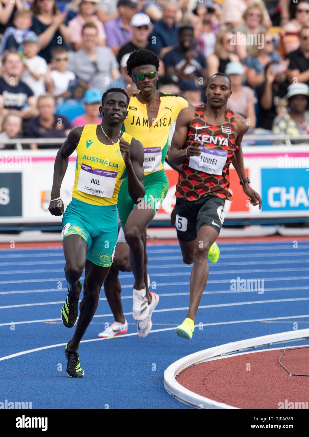 Peter Bol of Australia competing in the 800m heats at the Commonwealth ...