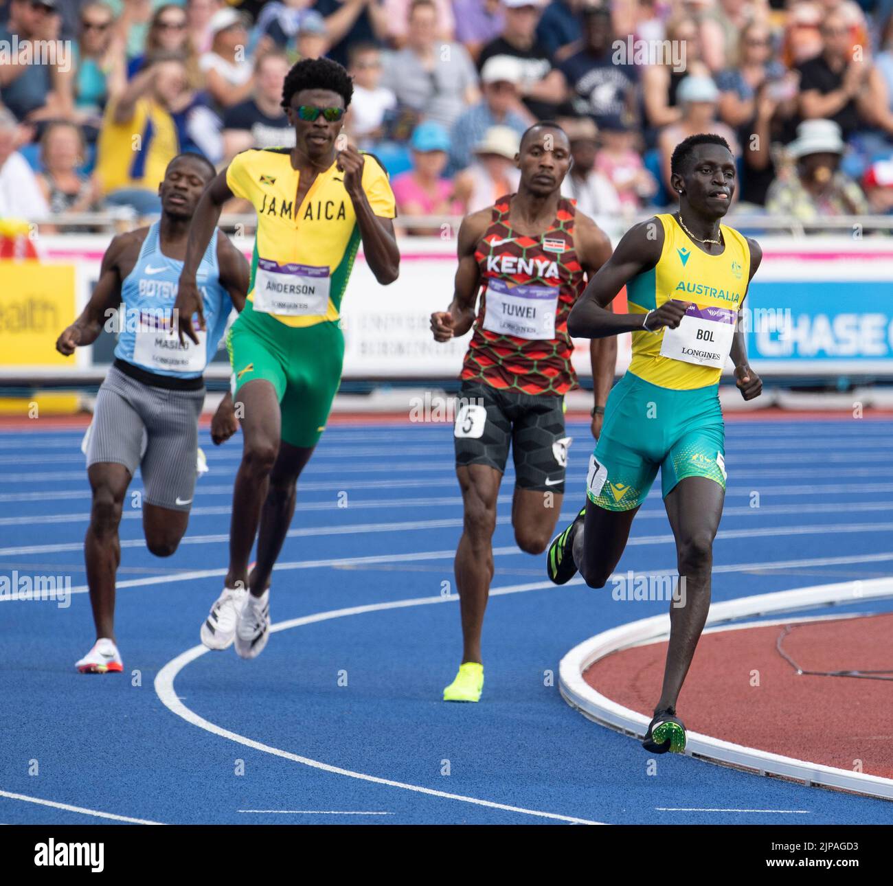 Peter Bol of Australia competing in the 800m heats at the Commonwealth ...
