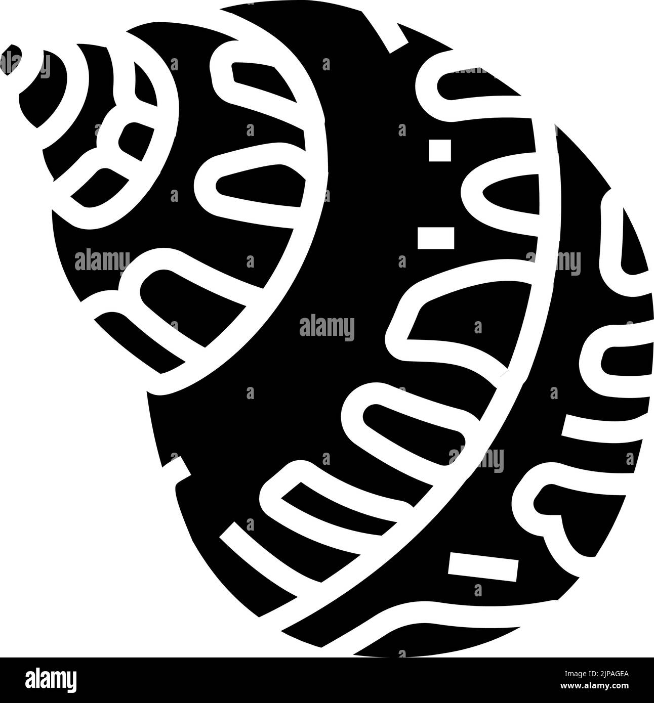 babylon sea shell beach glyph icon vector illustration Stock Vector ...