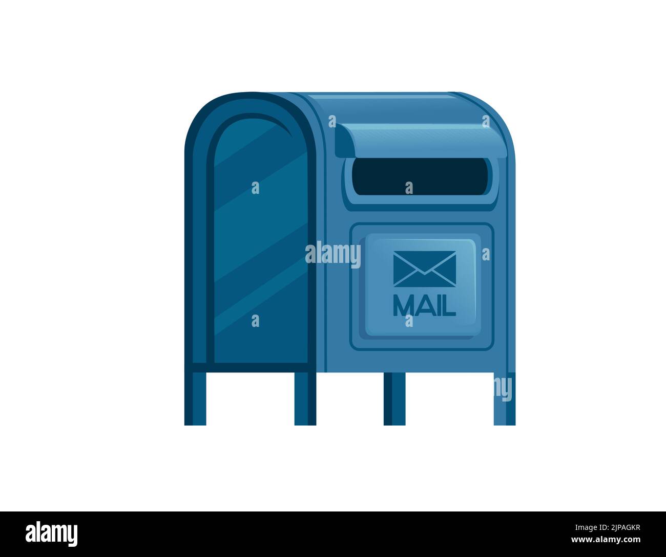 Valentine Kawaii Cute Mailbox Fill Line Stock Vector Image & Art - Alamy