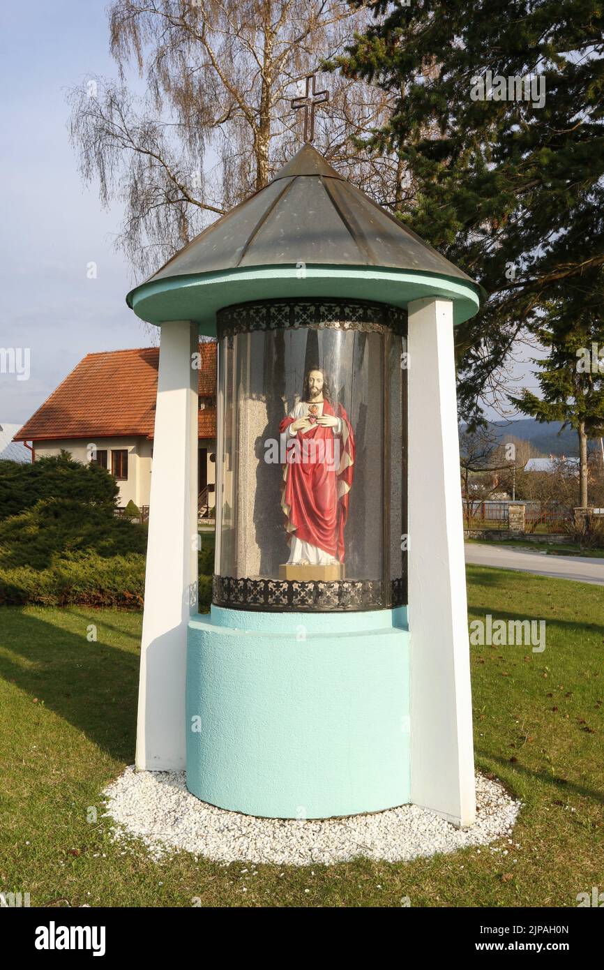 Jesus Christ chapel by the St. Michael the Archangel Church in Liesek ...