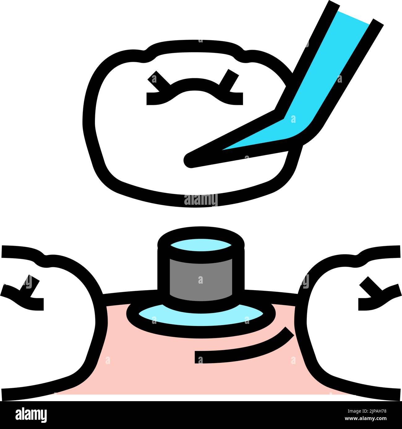 surgery dental color icon vector illustration Stock Vector Image & Art ...