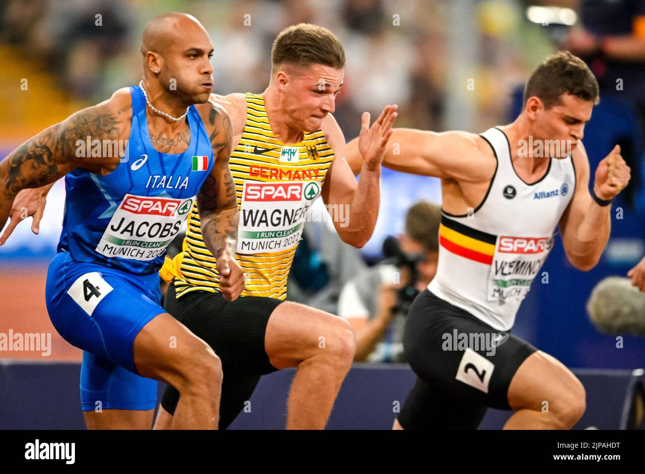 MUNCHEN, GERMANY - AUGUST 16: Julian Wagner of Germany competing in the ...