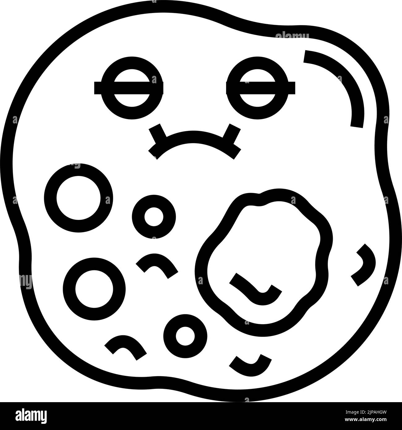 pathogen bacteria virus line icon vector illustration Stock Vector ...