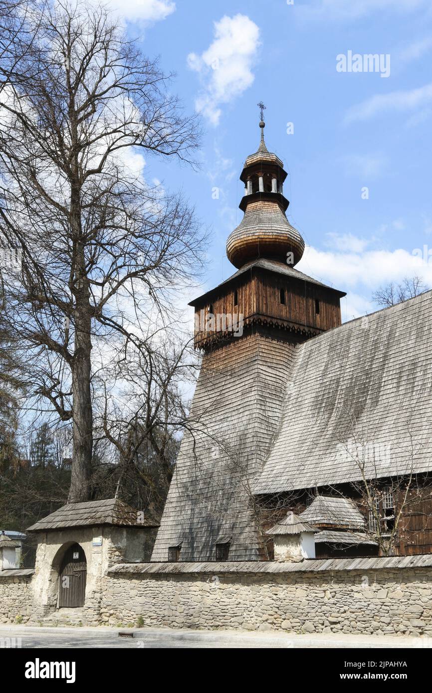 Historic wooden church used as an ethnographic museum in Rabka Zdroj ...