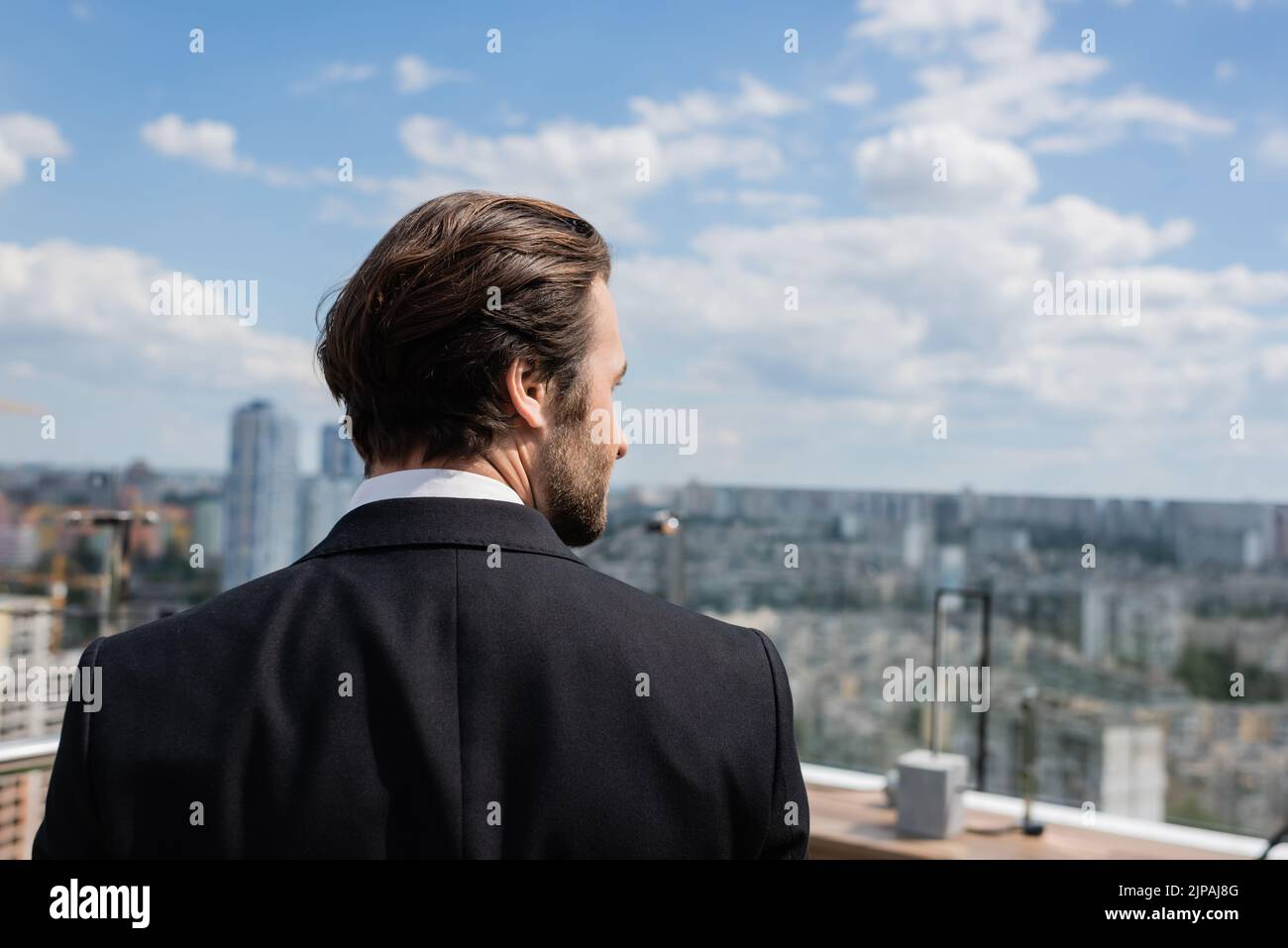 Side view cheerful groom hi-res stock photography and images - Alamy