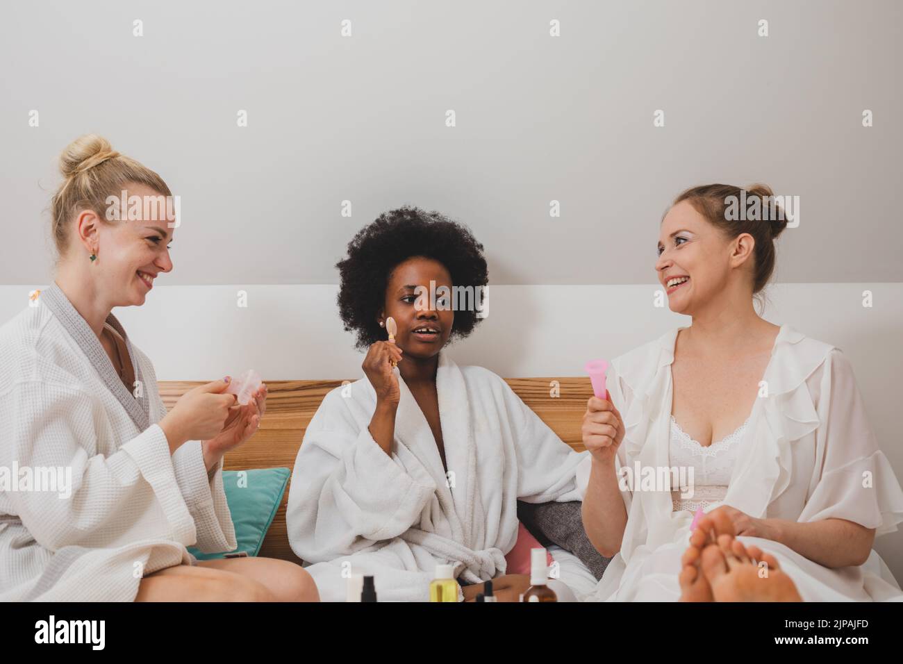 The best friends spend time together at the spa Stock Photo - Alamy