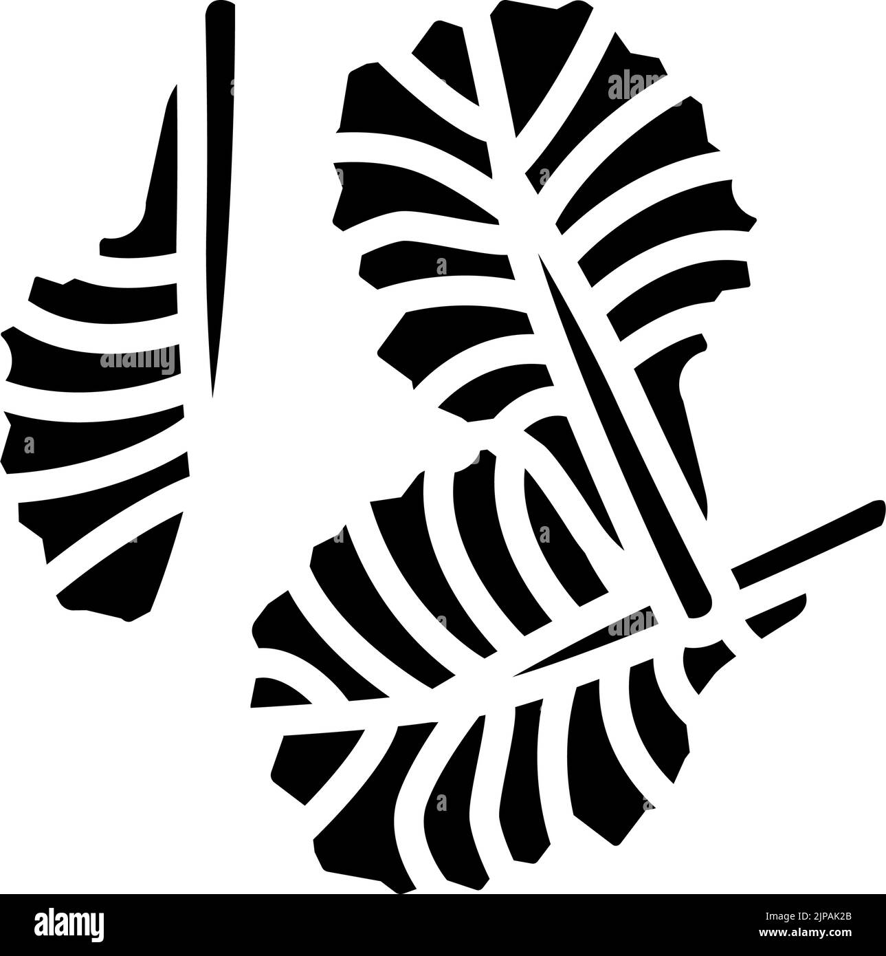 lettuce slice food cut glyph icon vector illustration Stock Vector ...