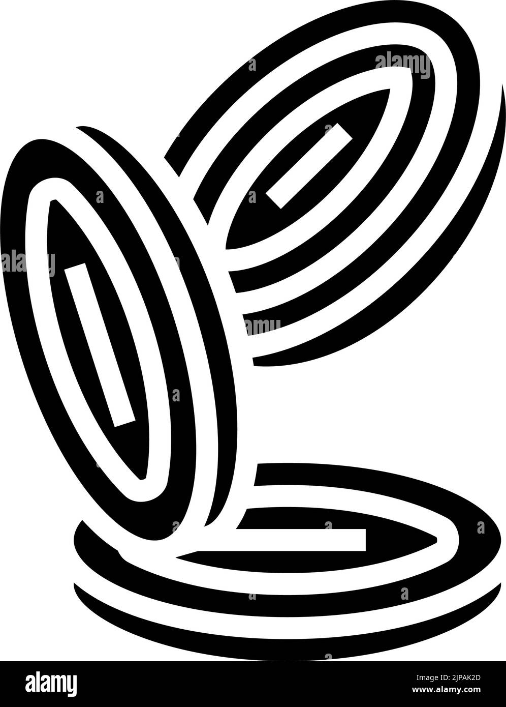 onion slice food cut glyph icon vector illustration Stock Vector Image ...