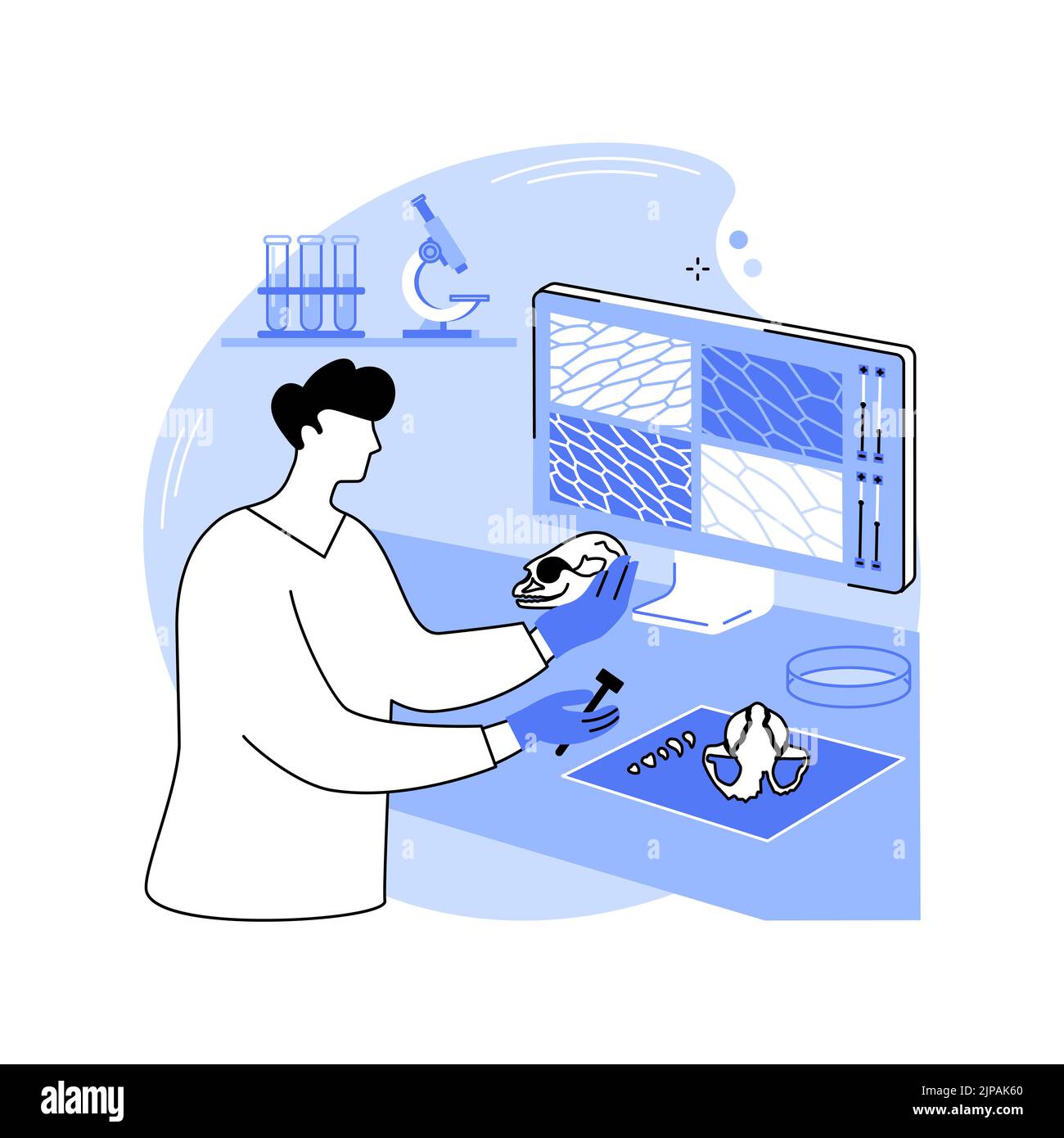 Archeology isolated cartoon vector illustrations Stock Vector Image ...