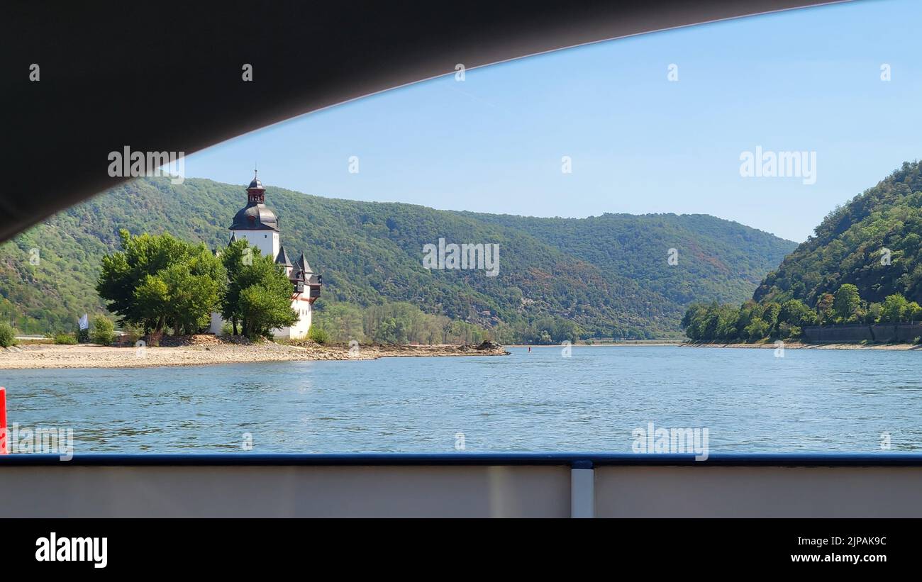 Rhine River - Lowest Water Levels in History Stock Photo - Alamy