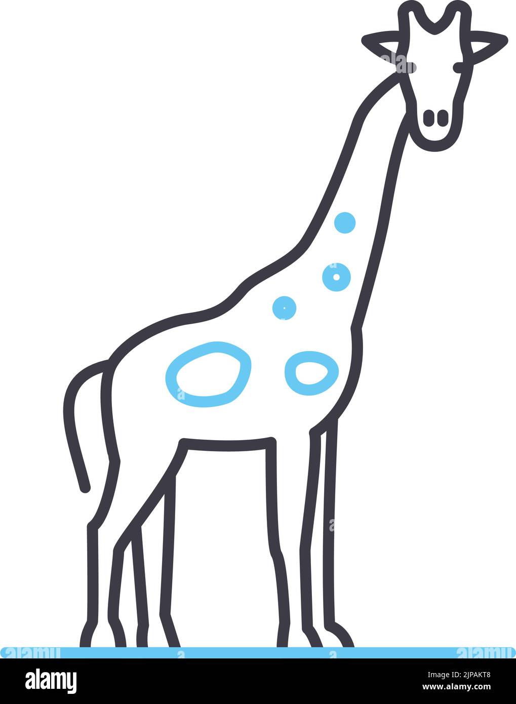 Vector giraffe logo cartoon illustration hi-res stock photography and ...
